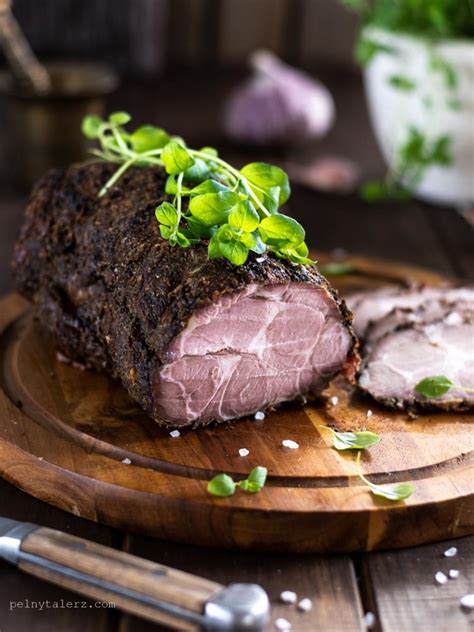 Karkówka wolno pieczona z czosnkiem i majerankiem wpis Pełny talerz