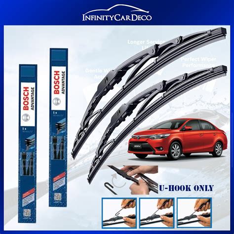 Toyota Vios Original Bosch Advantage Wiper Blade Set