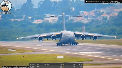 De Repente Aparece Para Pouso Boeing C 17 Globemaster Da US Air