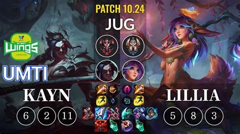 JAG UmTi Kayn Vs Lillia Jungle KR Patch 10 24 YouTube