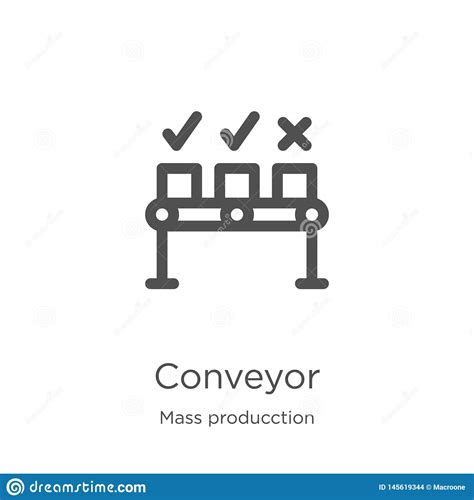 Vector Del Icono Del Transportador De La Colecci N Total Del