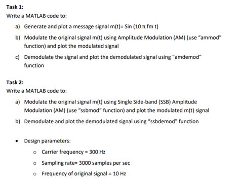 solved task 1 write a matlab code to a generate and plot