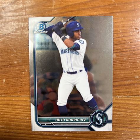 2022 Bowman Chrome Julio Rodriguez Prospect BCP 45 Mariners C964 EBay