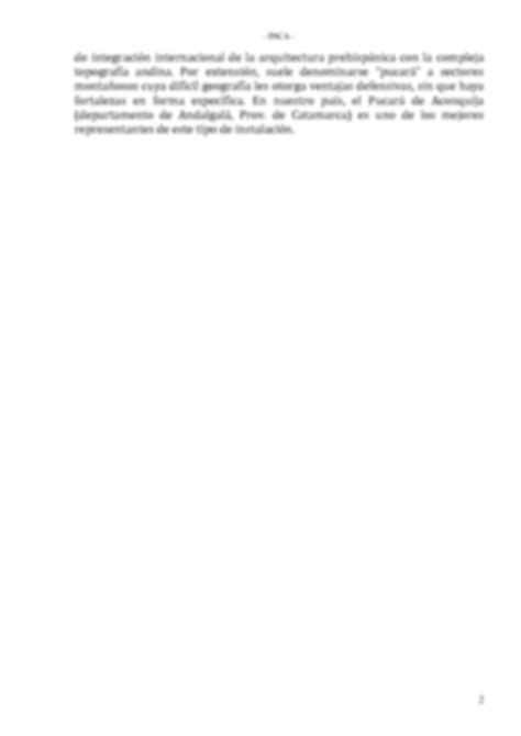 SOLUTION Historia De La Arq Inca Studypool
