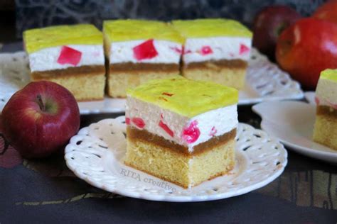 Przepis na Jabłecznik na biszkopcie z galaretką RITA food channel