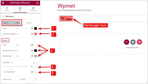 How To Create WordPress Off Canvas Menu In Elementor Wpmet