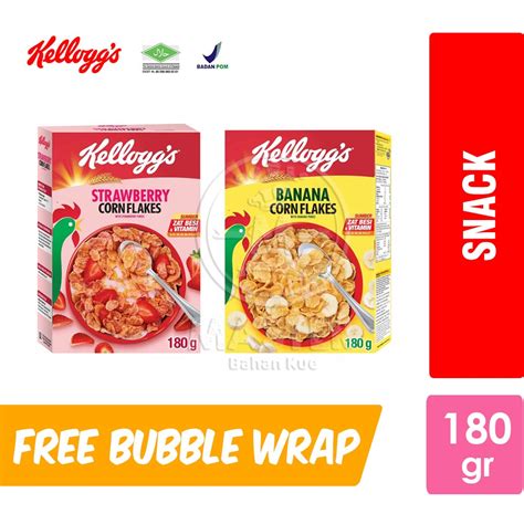 Kelloggs Strawberry Banana Corn Flakes Cereal 180gr Shopee Malaysia