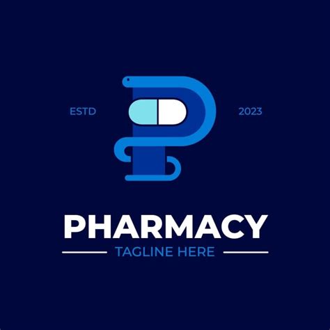 Diseña esta plantilla lista para usar de Logo para farmacia P retro