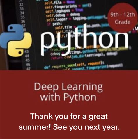 deep learning with python dates tbd hu enrichment