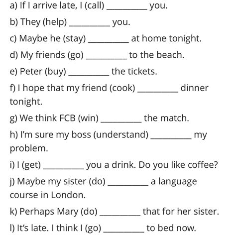 Lista 92 Foto Ejercicios De Ingles Futuro Will Y Going To Para