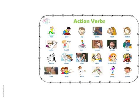 200 Common Action Verbs List In English With Pictures 51 OFF