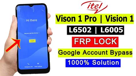 Itel Vison 1 Pro Vision 1 Frp Bypass 2023 Itel L6502 L6005 Google