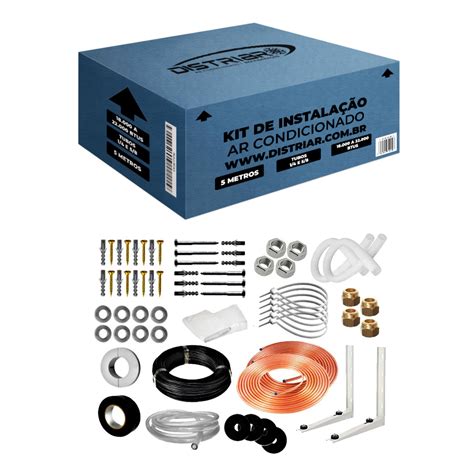 Kit Instalação de Ar Condicionado Split 18K e 22K BTUS 5 metros