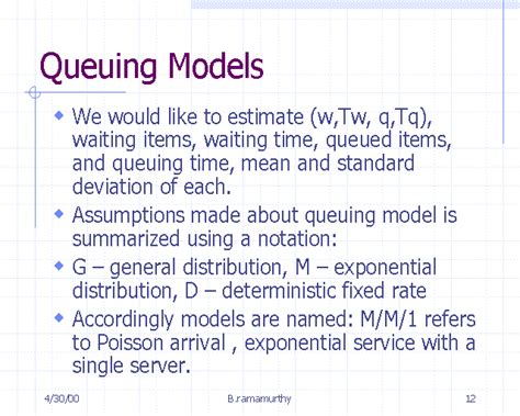 queuing models