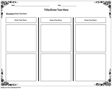 T Chart Landscape BW 1 Storyboard Von Ro Examples