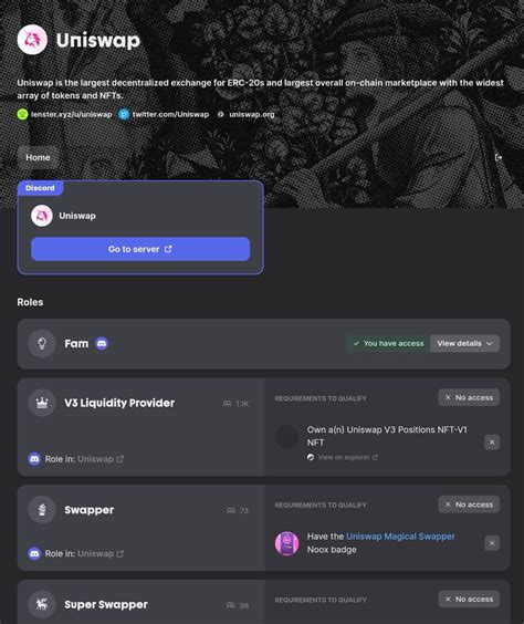 Cryptoduck On Twitter Join Uniswap Guild Https Guild Xyz