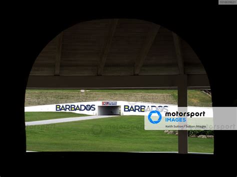 Signage And Track View At Bushy Park Circuit Visit Barbados