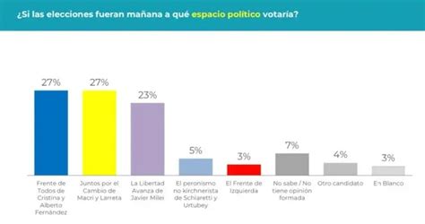 Encuesta Quién ganaría las elecciones si fueran hoy Sección Ciudad