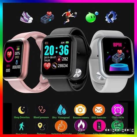 Smartwatch D20 Y68 Relógio Inteligente Bluetooth Foto na Tela