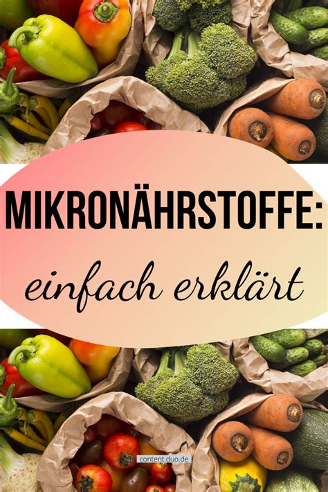 Vitamine Mineralien Und Spurenelemente Mikron Hrstoffe Einfach