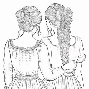 Dibujos De BFF Best Friends Forever Para Colorear
