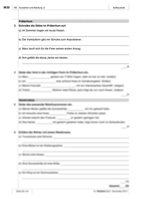 Das Aussehen Von Personen Beschreiben RAAbits Online