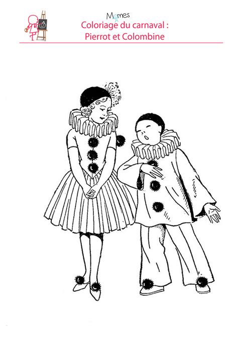 Desenhos De Pierrot Colombina E Arlequim Para Colorir