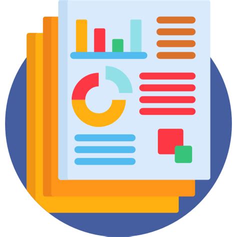 Icono De Reporte Detailed Flat Circular Flat