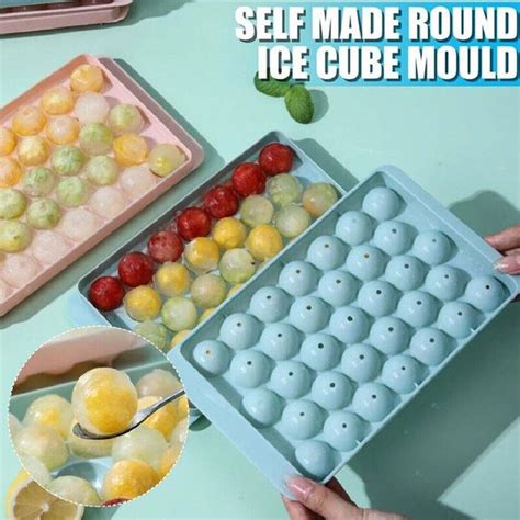 Jual GG CETAKAN ES BATU BULAT 33 GRID ALAT PENCETAK PUDING COKELAT