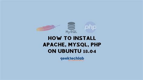 3 steps to install apache mysql and php on ubuntu 18 04 lts youtube