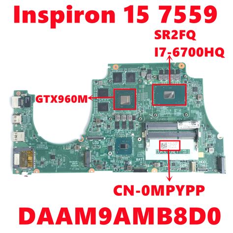 CN 0MPYPP 0MPYPP MPYPP For Dell Inspiron 15 7559 Laptop Motherboard