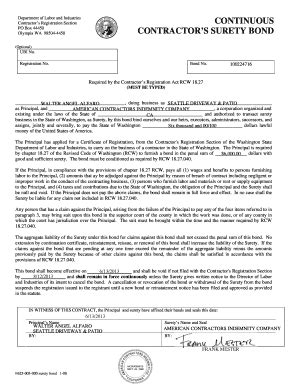 Fillable Online Seattledp Contractors Registration Section Fax Email