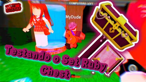 Testando O Set Ruby Chest Flee The Facility Roblox YouTube