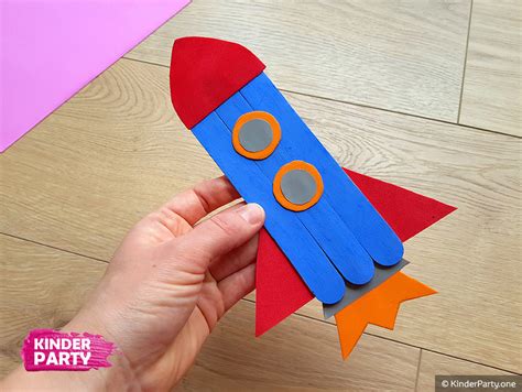 Rakete Basteln Mit Kindern Kostenlose Vorlage