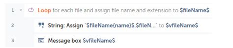 how can i get filenames from a folder a360 community