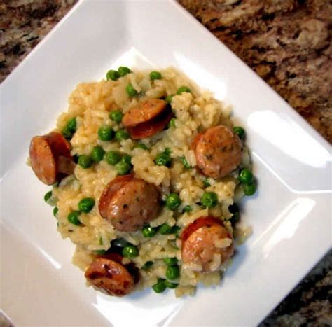 Risotto Avec Saucisses Et Petits Pois Au Cookeo Recette Cookeo