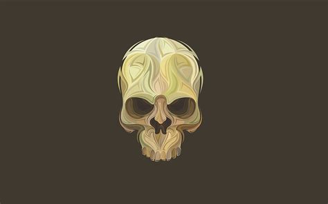 Skull Skeleton Head Minimalism Minimalist Skull HD Wallpaper Pxfuel
