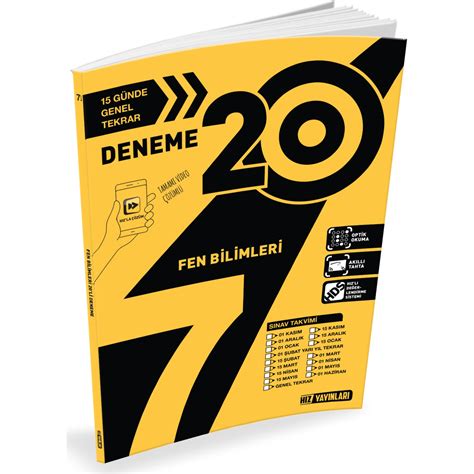 Hız Yayınları 7 Sınıf Fen Bilimleri 20 li Deneme Kitabı ve Fiyatı