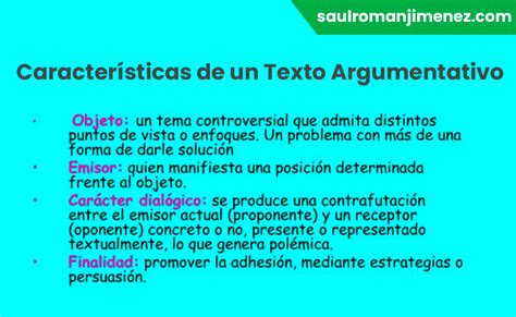 Texto Argumentativo Definici N Caracter Sticas Ejemplos Y Ejercicio