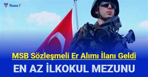 MSB sözleşmeli er alımı ilanı yayınlandı Kara Deniz ve Hava Kuvvetleri