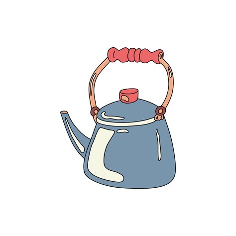 Teapot Kettle Vector Doodle Illustration 9586543 Vector Art At Vecteezy