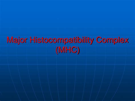 Ppt Major Histocompatibility Complex Mhc Powerpoint Presentation