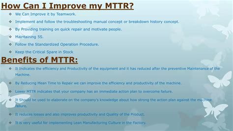 MTBF Vs MTTR Pptx