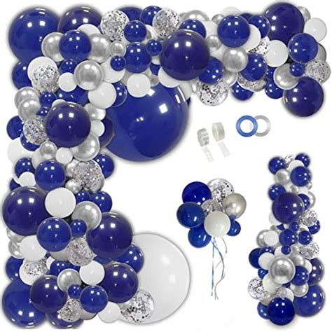 Blue And Silver Balloon Garland Best Way To Decorate For A Party