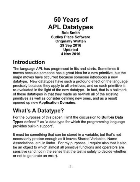 50 years of apl datatypes 2016 [pdf] hackernews udocz