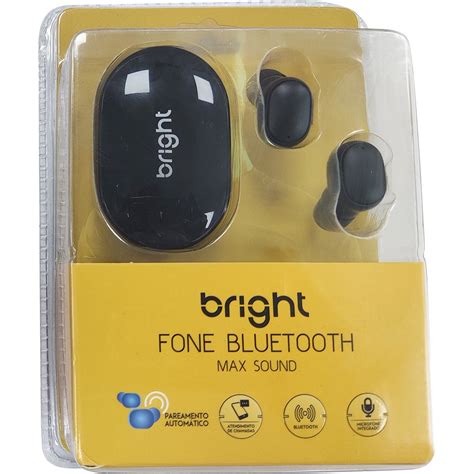 Fone De Ouvido Bluetooth Max Sound Preto Fn Bright Bt Un