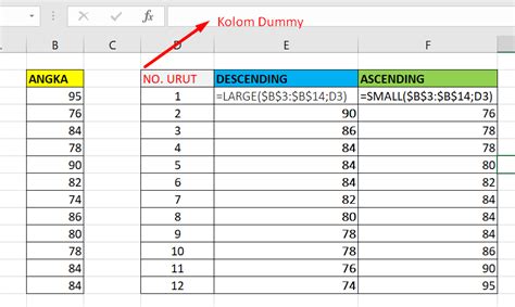 Mengurutkan Angka Secara Otomatis Di Excel Pengalaman Edukasi