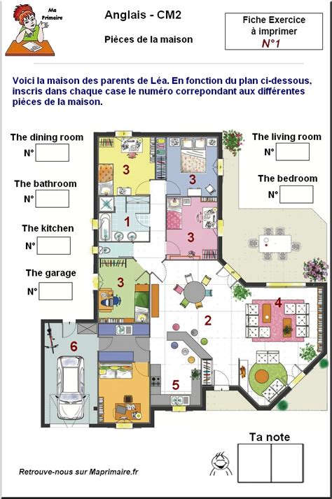 Vocabulaire De La Maison En Anglais Cm Ventana Blog