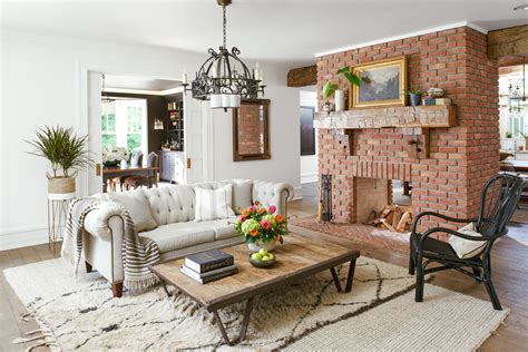 Living Room Decorating Ideas With Red Brick Fireplace Baci Living Room