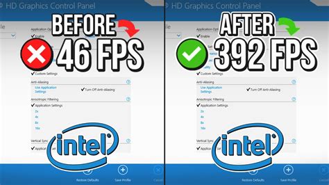 INTEL HD GRAPHICS BEST SETTINGS TO BOOST FPS FOR GAMING Optimize